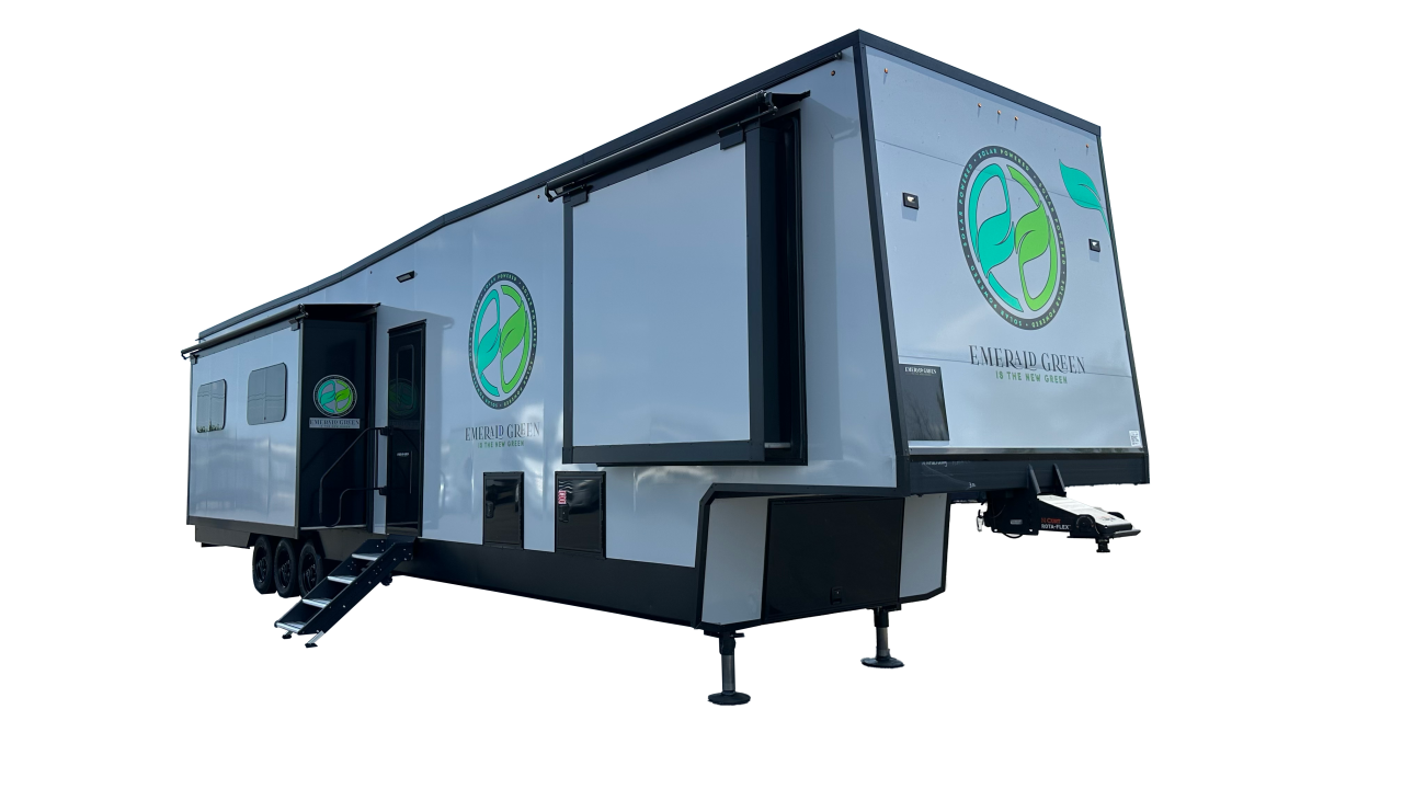 Solar / Electric Production Trailers | Emerald Green